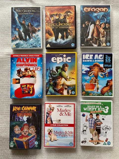 PG/U-RATED 10X DVD Bundle Incl Percy Jackson, Eragon, Ice Age 3, Epic ...