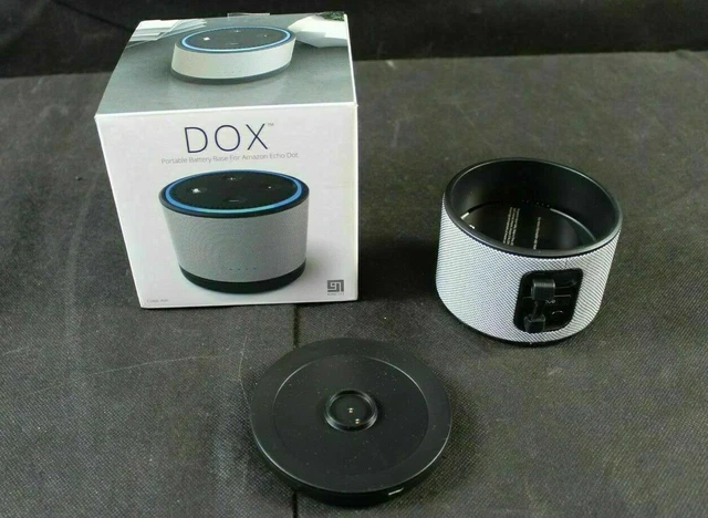 NINETY7 DOX PORTABLE Battery Base for Amazon Echo Dot Ash Gray $35.00 ...