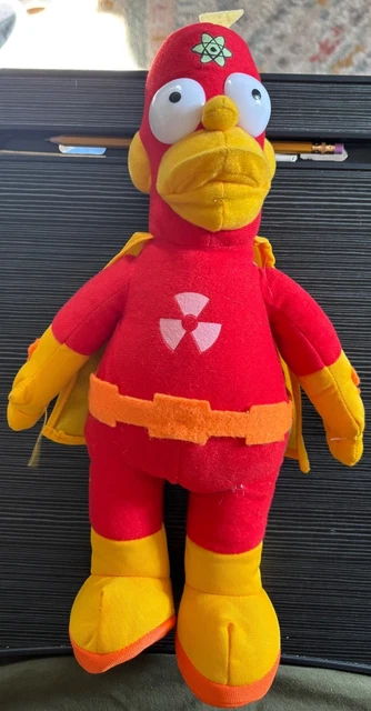 HOMER SIMPSON RARE 2005 Radioactive Man Plush 12” £8.66 - PicClick UK