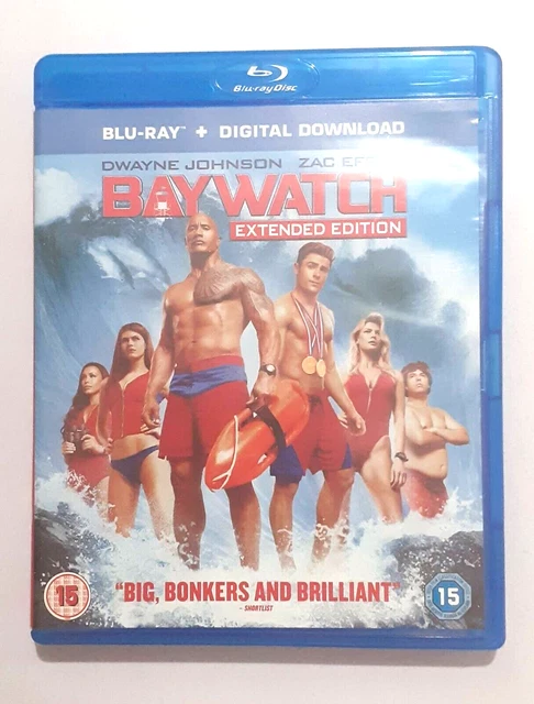 BAYWATCH EXTENDED EDITION BLU RAY Starring Dwayne Johnson Zac Efron £2. ...