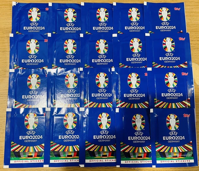 TOPPS UEFA EURO 2024 Germany Sticker Packs** 20 SEALED PACKS ** Euro ...