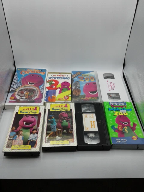 BARNEY THE PURPLE Dinosaur VHS Tapes Lot Of 8 Collection 90s £18.73 ...
