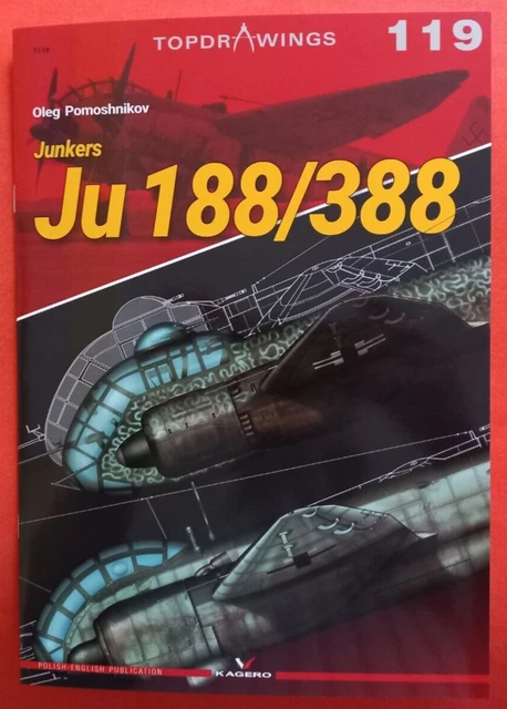 KAGERO TOPDRAWINGS 7119 119, JUNKERS Ju 188 / 388 EUR 24,90 - PicClick DE