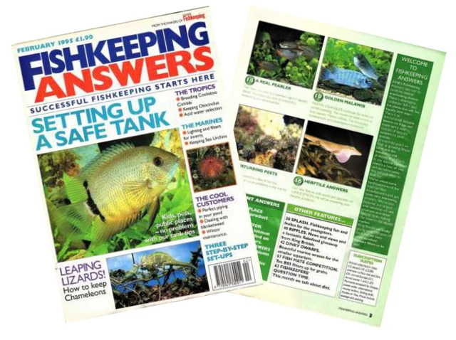 FISHKEEPING ANSWERS MAGAZINE 1995 Tropische Fischzucht Filtration ...