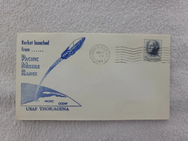 ROCKET LAUNCHED FROM PACIFICE MISSILE RANGE KH-4A 8 07/10/1964| Space Cover $2.95 - PicClick CA