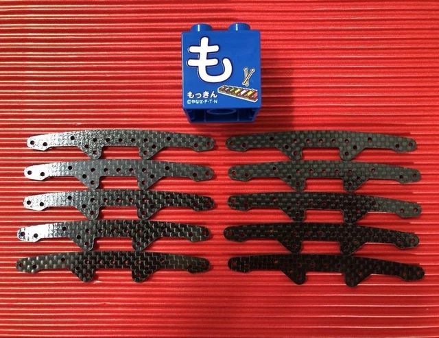 PLAIN MINI 4WD Super X Chassis Carbon Multi Reinforced Plate 10 Stück ...