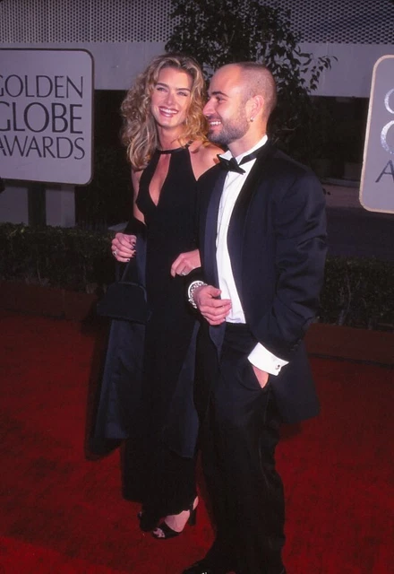 DIA BROOKE SHIELDS und Andre Agassi 1996 formato KB fotografo P15-30-3 ...