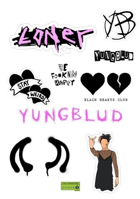 YUNGBLUD PERSONALISED CAKE Topper Bundle. Premium Edible Icing £5.10 ...