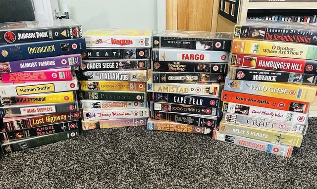 38 VHS TAPE CASSETTES 80s 90s Vintage Bundle Lot £1.75 - PicClick UK