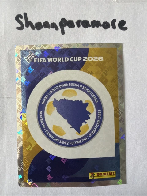PANINI WORLD CUP 2026 Sticker Bosnia and Herzegovina #1 - Team Badge £1 ...