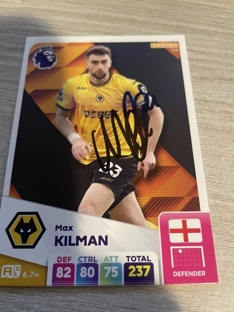 MATCH ATTAX 2024-25 MAX KILMAN Wolverhampton Wanderers SIGNED £2.99 ...