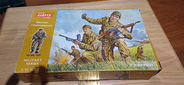 AIRFIX MILITARY SERIES British Commandos 1/32 Scale WW2 x29 Full Set ...