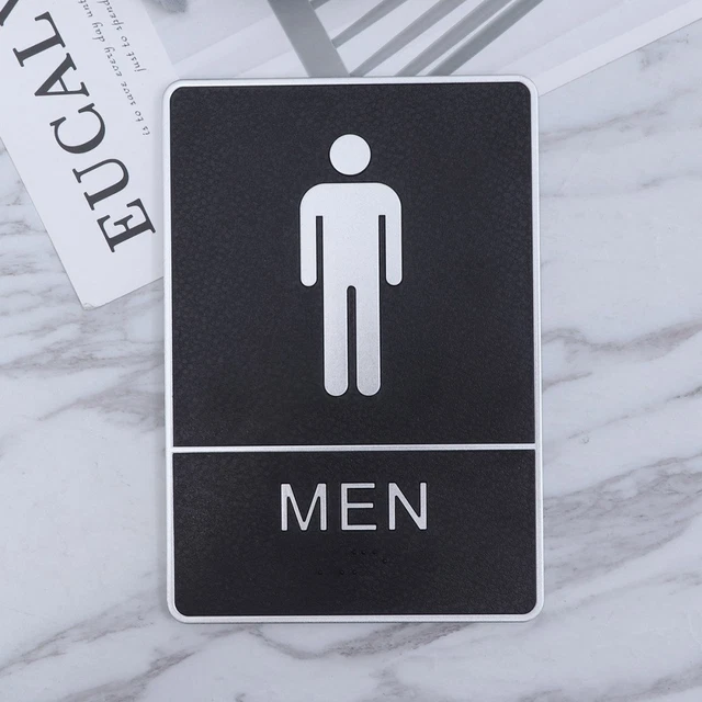 TOILET SIGN WC Notice Board Bathroom Sign Toilet Sign Wall Decal Mural ...