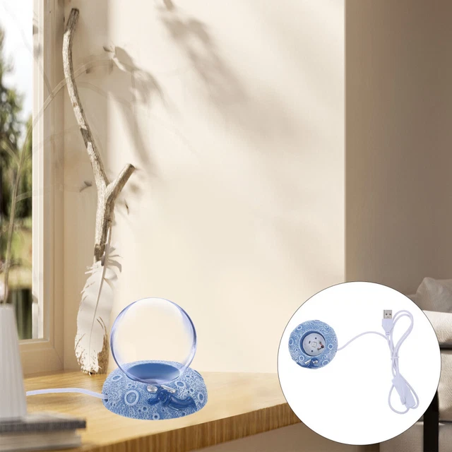 DISPLAY STAND LED Lights Base Crystal Ball Night Small Lighted Sphere ...