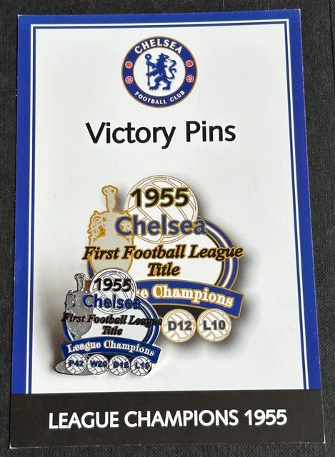 CHELSEA FC 1955 LEAGUE CHAMPIONS Victory Pins Badge Danbury Mint £15.00 ...