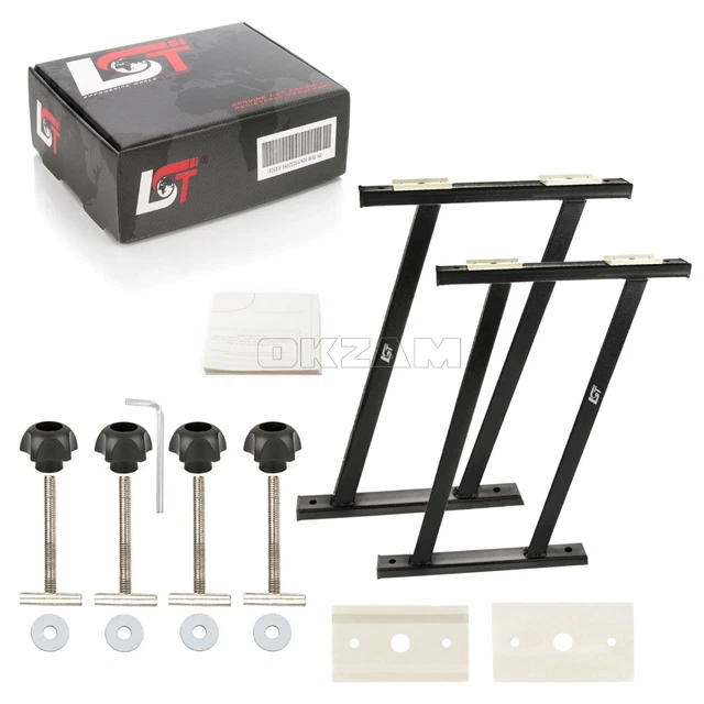 2X PROFIL RAILS Zw Avec Tampon Visser Carte Souple Kit pour VW Multivan ...