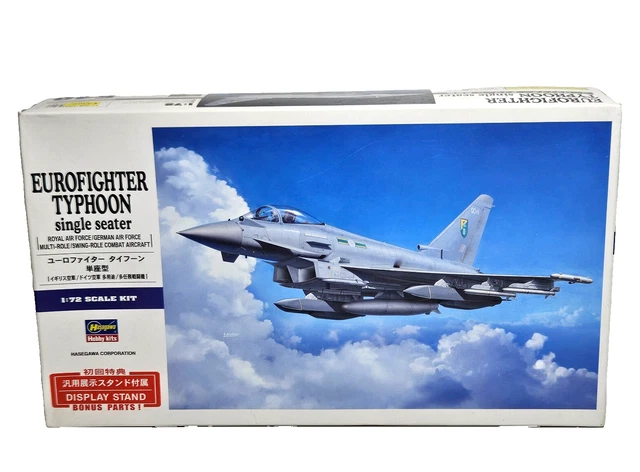 HASEGAWA 1/72 EUROFIGHTER Typhoon Single Seater RAF Model Kit - HAE40 ...