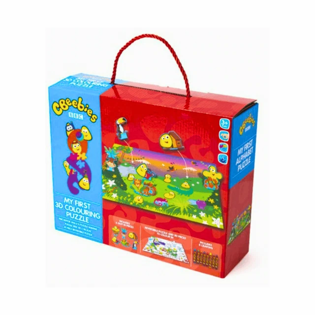 CBEEBIES MY FIRST 3D Colouring Puzzle £4.00 - PicClick UK