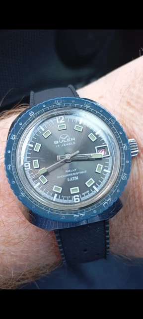 BULER RALLY WATCH Vintage Hand Winding Age 60s EUR 60,00 - PicClick FR