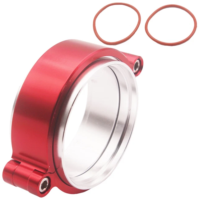 STAINLESS STEEL EXHAUST Vband Clamp Flange Anodized Clamp For 3" Turbo ...