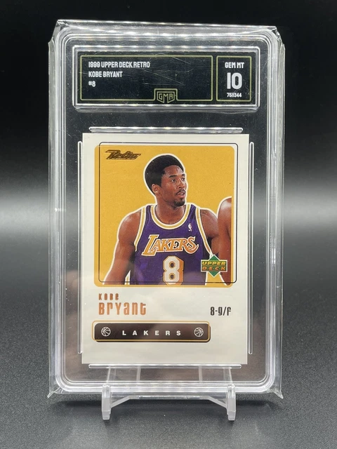 1999/00 UPPER DECK RETRO KOBE BRYANT LAKERS #8 GMA 10 Hall Of Famer R.I ...