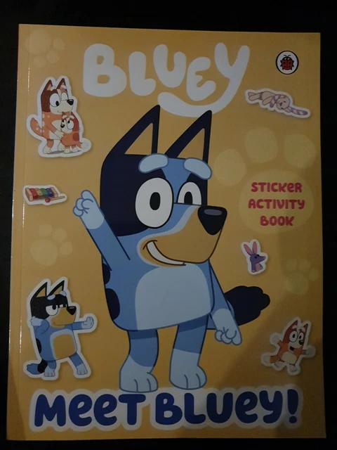 BLUEY: MEET BLUEY! Sticker Activity Book by Bluey (T1) EUR 7,46 ...
