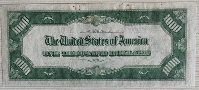 BANCONOTA AMERICANA DA 1000 Dollari USASeries 1934A EUR 1.590,00 ...