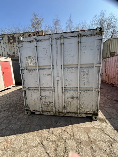 SHIPPING CONTAINER 20FT X 8ft with Racking. Dry. Doors Open Easily Good ...