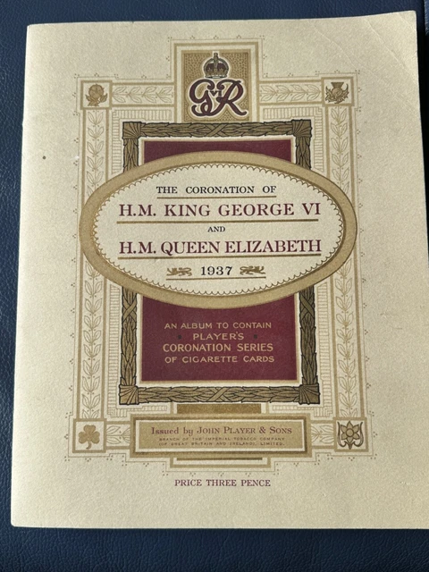 HM KING GEORGE Vi & Hm Queen Elizabeth 1937 Coronation Series Album ...
