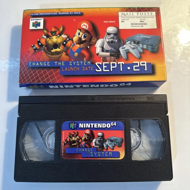 NINTENDO 64 POWER Change the System Launch Date Promo VHS N64 September ...