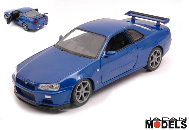 NISSAN SKYLINE GT-R (R34) JDM Welly Nex Models 1:24 Die Cast 24108W New ...