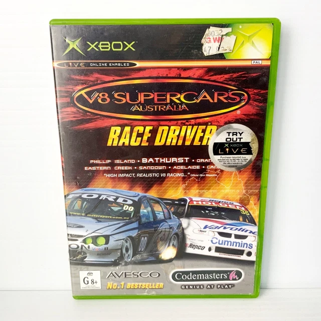 V8 SUPERCARS AUSTRALIA Race Driver - Xbox Original - Tested & Working ...