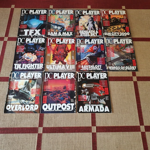 &PC PLAYER& RARE Vintage Full Set of PC gaming magazines 1993-1994 EUR ...