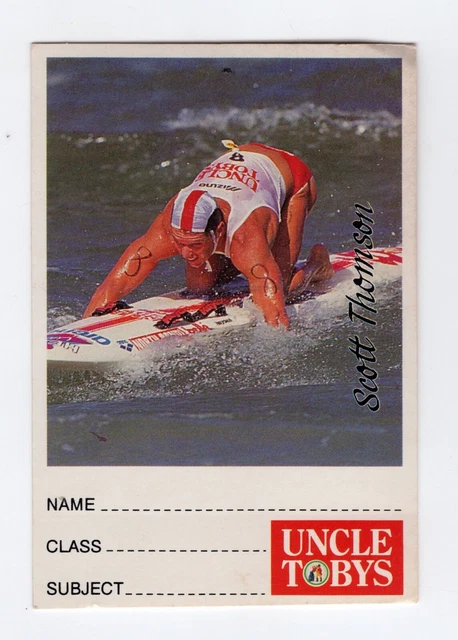 UNCLE TOBYS IRON Man Surfing Cereal Trade Card Scott Thomson EUR 2,89 ...