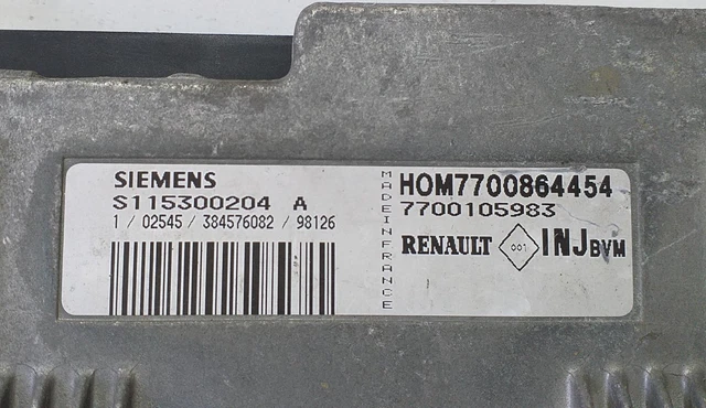 7700864454 CALCULATEUR MOTEUR Ecu / R / 71387 / 166150 Pour Renault ...