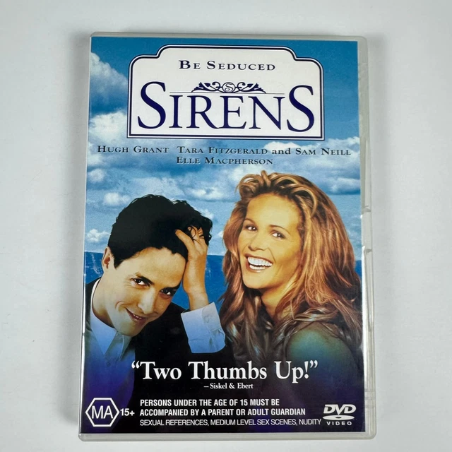 SIRENS (DVD 1993) Hugh Grant Tara Fitzgerald Elle Macpherson Sam Neill ...