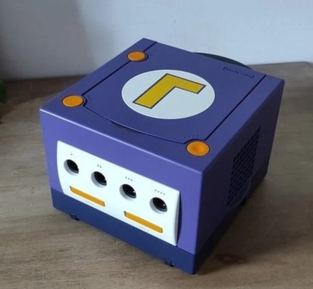 CONSOLE NINTENDO GAMECUBE custom waluigi mario bros perso mod pico boot ...
