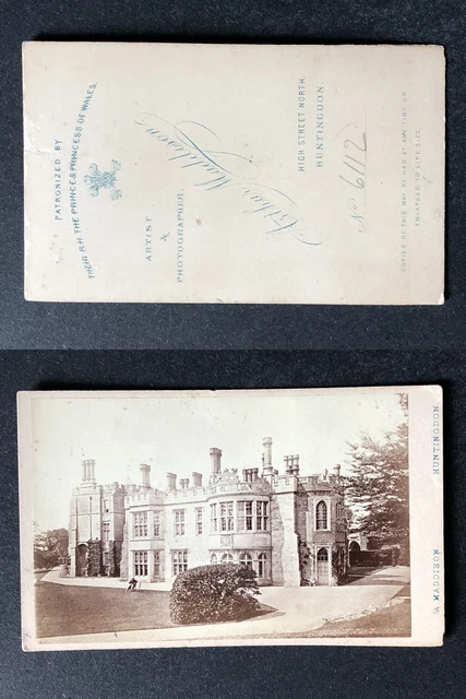 MADDISON, HUNTINGDON, CHÂTEAU à identifier, Haddon Hall ? circa 1870 ...