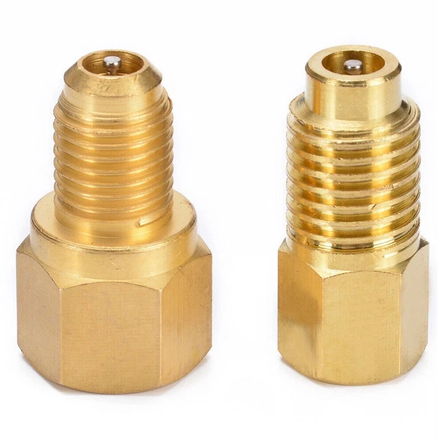 PROFESSIONAL GRADE R134A to R12 Conversion Kit with Valve Adapters 2PCS ...