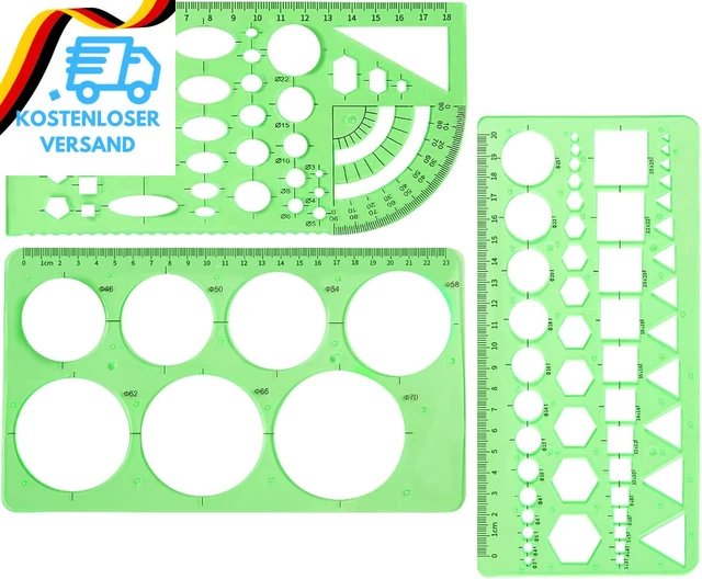 KREISSCHABLONE ZUM ZEICHNEN Lochschablone Kreisschablone Technisches ...