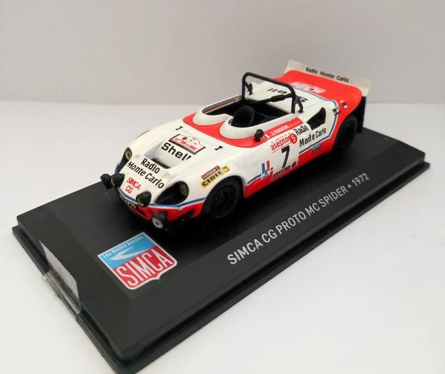 SIMCA CG PROTO MC Spider 1972 1/43 IXO Neuf Boite Vitrine EUR 39,90 ...