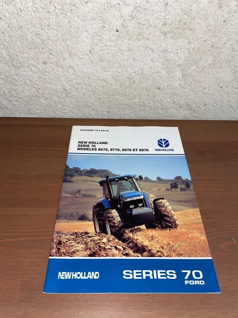 BROCHURE PROSPEKT PROSPECTUS TRACTEUR FORD-NEW HOLLAND SERIE 70N tractor-traktor EUR 6,99 ...