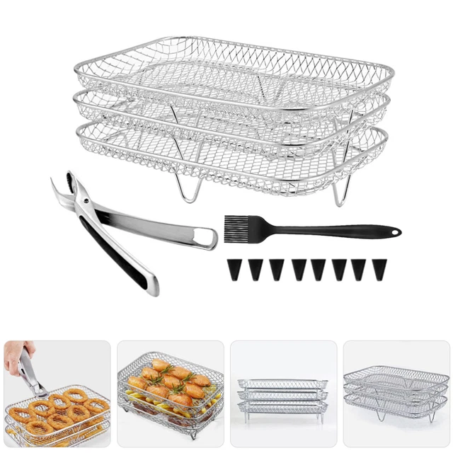 1 SET AIR Fryer Tree-couches Rack Rack Rack Air Fryer Grill Rack Air ...