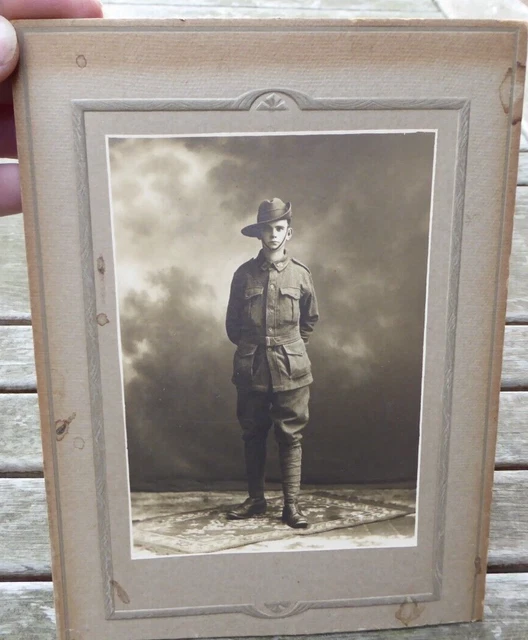 WW1 AIF AUSTRALIAN Infantry Photograph Bob Lovell From Middleton S.a ...