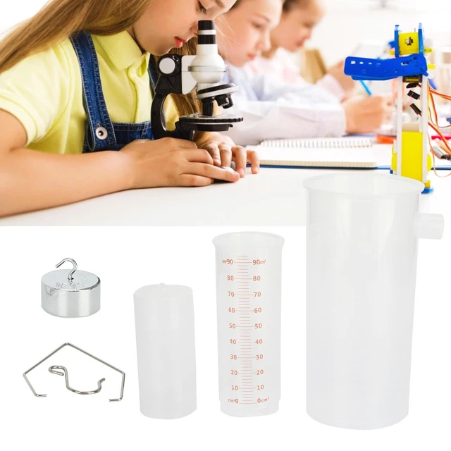 ARCHIMEDES PRINCIPLE OVERFLOW Cup Measuring Tube Physics Experiment Kit ...