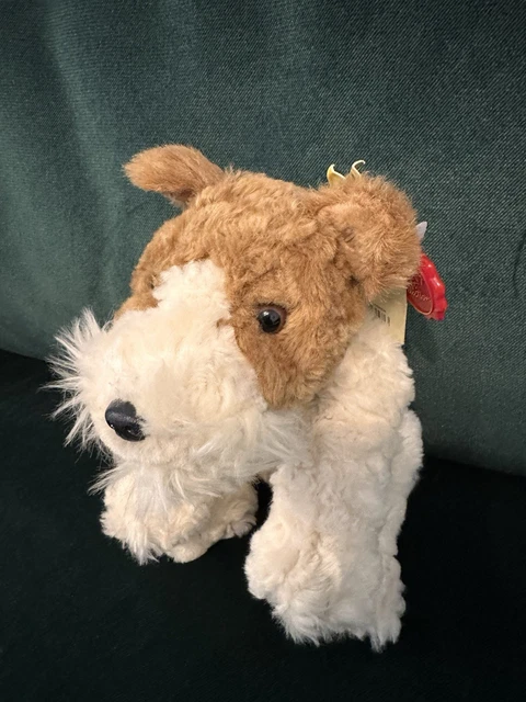 KEEL TOYS “SIMPLY Soft Collection” Fox Terrier Dog Brown & Cream Soft ...