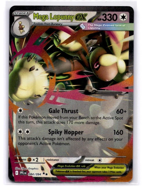 MEGA LOPUNNY EX Double Rare ME02: Phantasmal Flames 084/094 LP-NM £2.68 ...