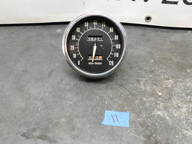 HARLEY DAVIDSON HD Shovelhead FL FLH OEM Speedometer #11 2463 EUR 245 ...