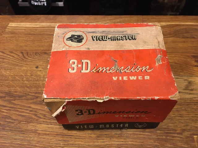 VINTAGE VIEW MASTER Slide Reel Viewer Brown Bakelite Sawyers, Boxed ...