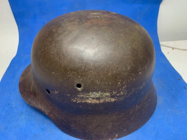 ORIGINAL WW2 GERMAN Army Wehrmacht Combat Helmet M40 - Russian Front £ ...